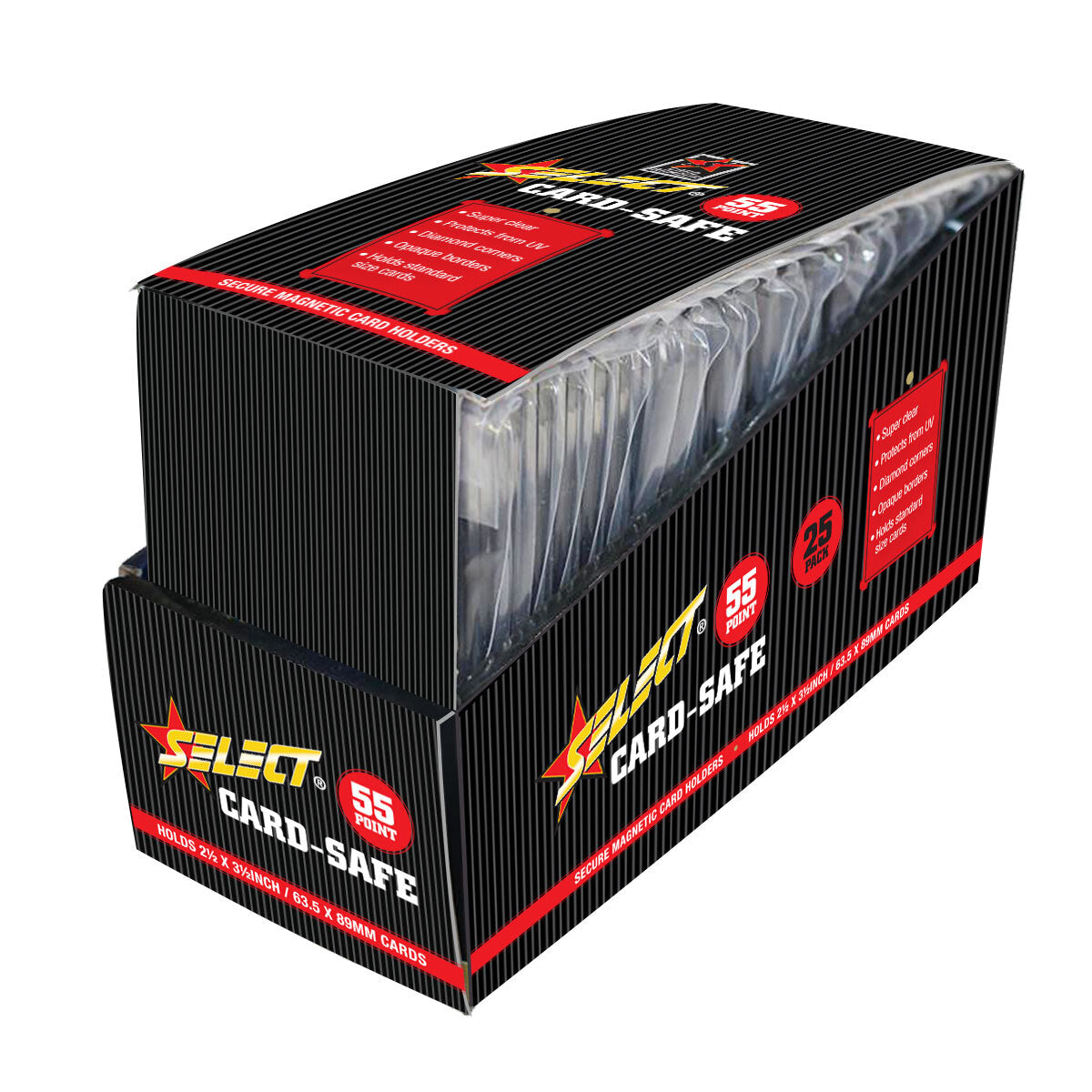 Card Armour Card Safe 55pt Magnetic Holders (Box of 25)